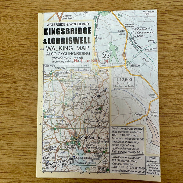 Kingsbridge and Loddiswell Walking Map - The Harbour Bookshop